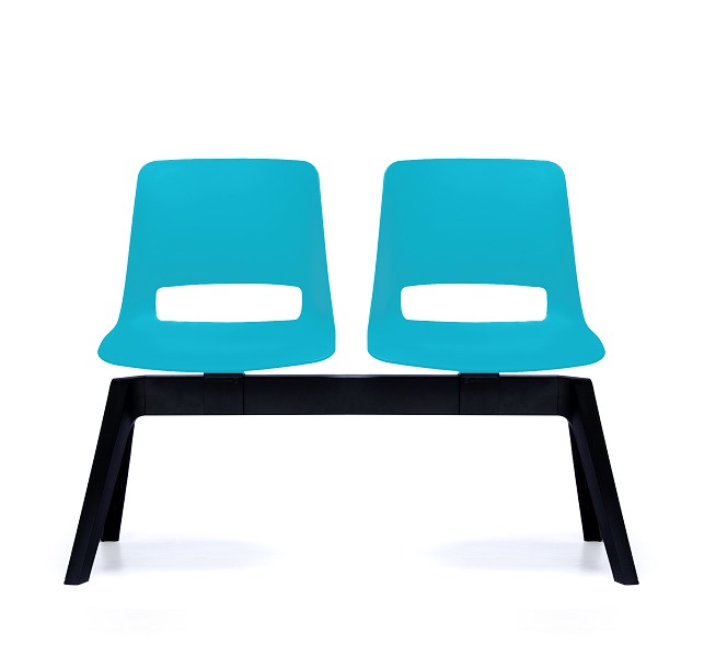 Unica 2 Seat Beam 'Alta' Leg - PP - Advanta