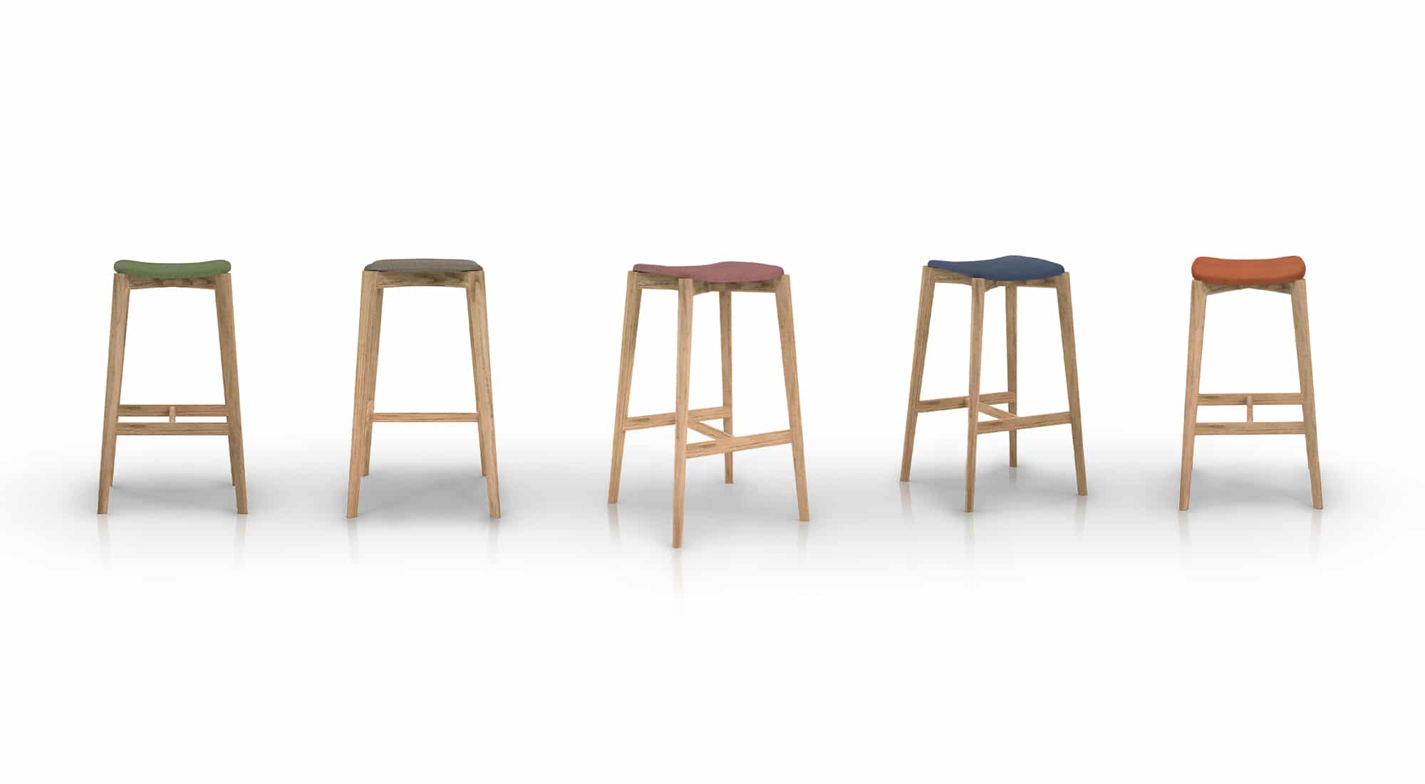 Kaeo Stool No Back with Seat Pad | Advanta