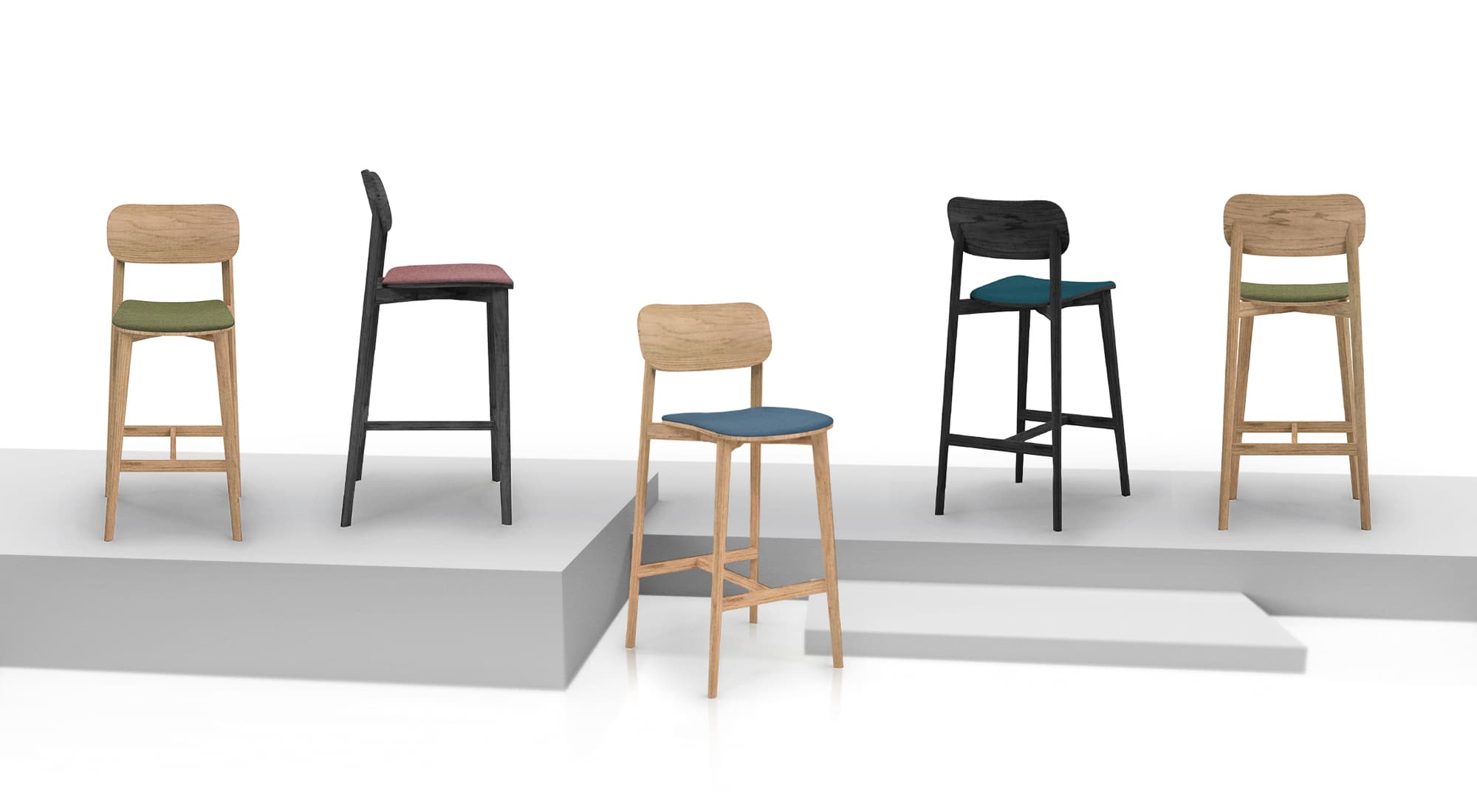 Kaeo Stool with Seat Pad - Advanta